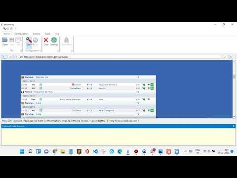 How to scrape Mackolik website for Match Data using Webharvy - YouTube