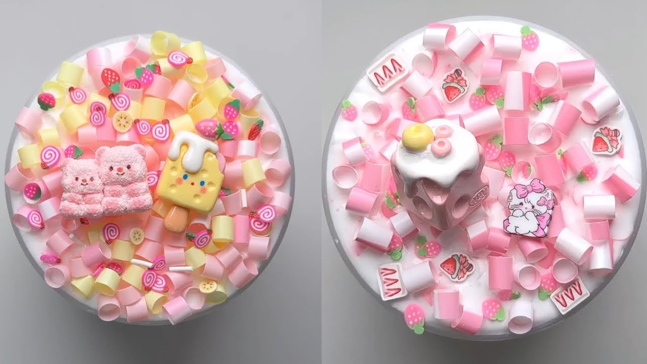 Best Ever Satisfying/ASMR/Relaxing/Calming Crunchy Korean Straw Slime ...