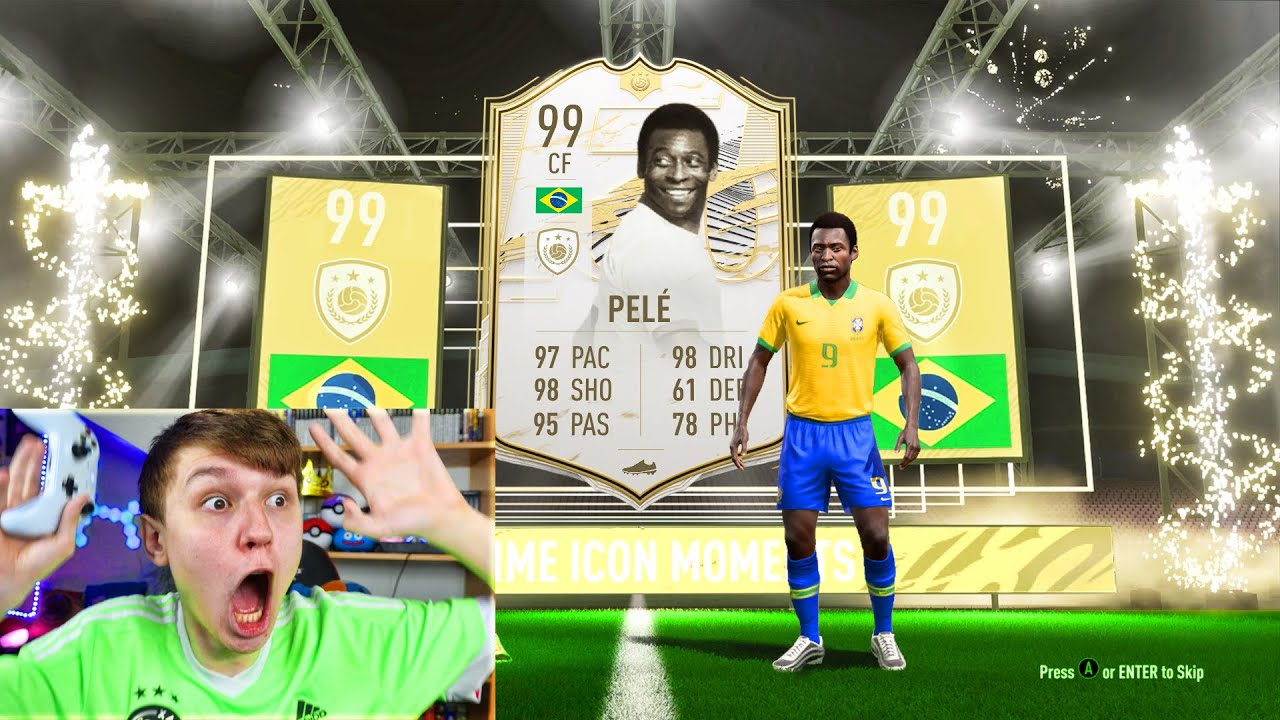 99 Prime Icon Moments Pele In A Pack Fifa 21 Pack Opening Youtube
