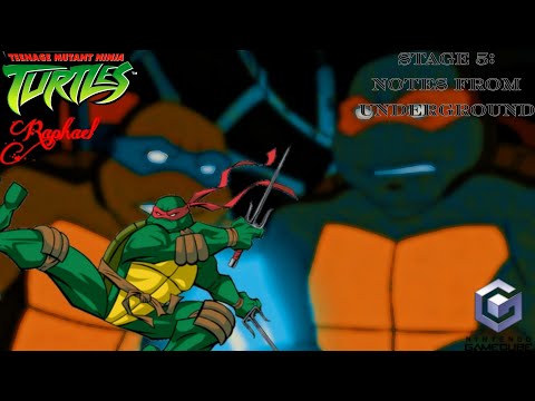 Teenage Mutant Ninja Turtles 2K3 (GameCube): Stage #5: Notes From Underground (Raphael) Full.