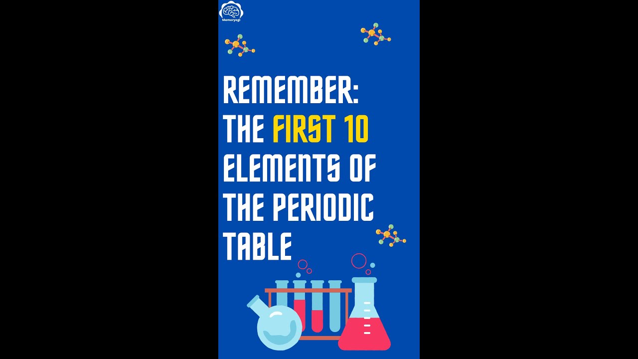 Remember the First 10 Elements Of The Periodic Table | Memoryogi - YouTube