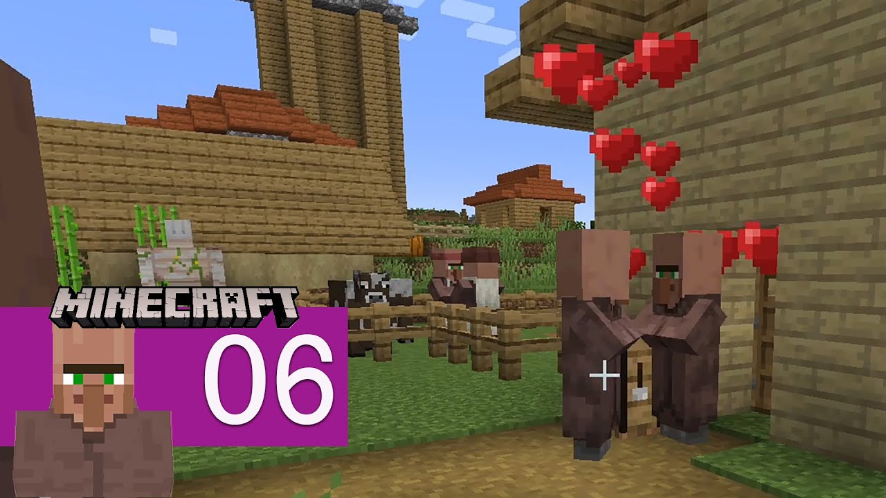 Growing || Minecraft Village Challenge Let's Play - Part 6 - YouTube