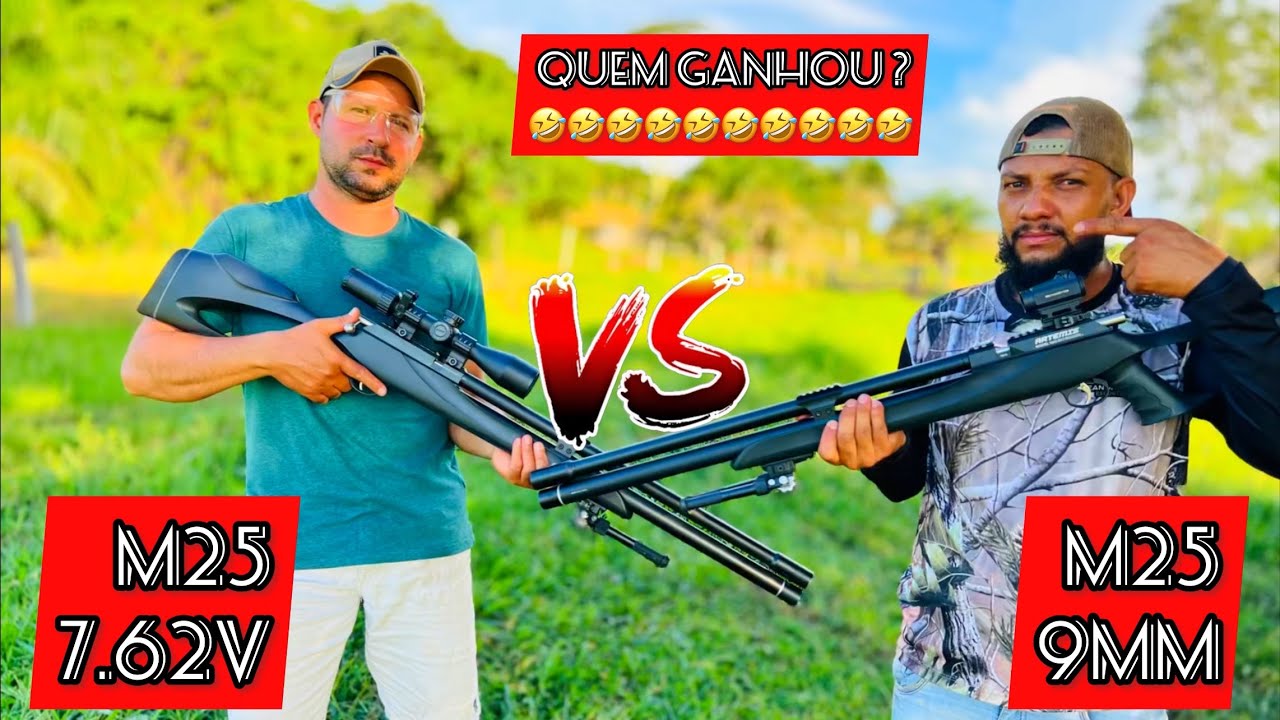 M25 7.62 VS M25 9MM será qual ganha na perfuração veja o video - YouTube