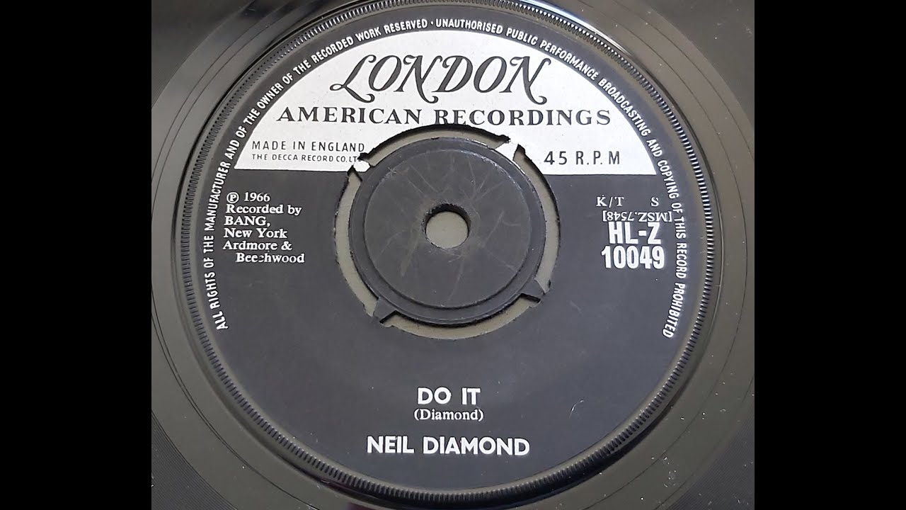 Neil Diamond 'Do It' 1966 45 rpm - YouTube