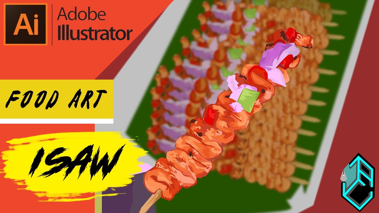Food Vector Art | Filipino Foods | "Isaw" (Timelapse) - YouTube
