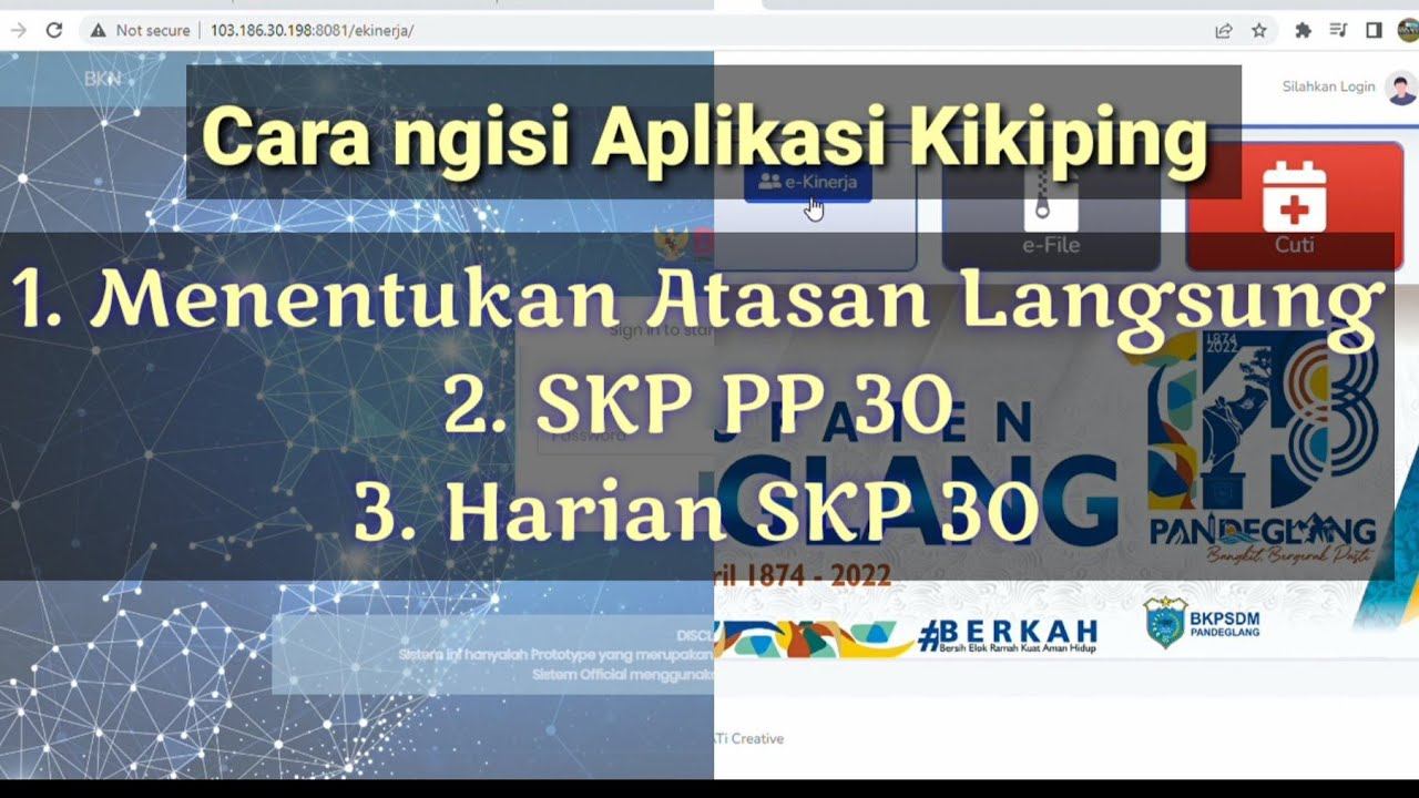 cara ngisi SKP PP30 tahunan dan harian di aplikasi kikiping - YouTube