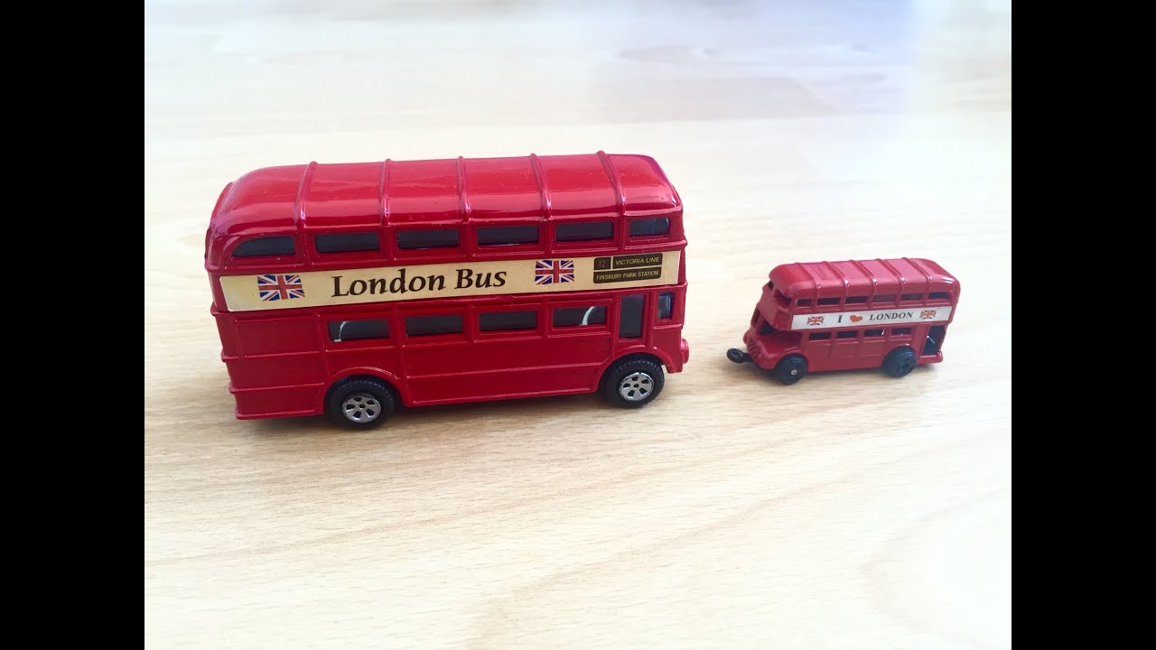 Set Of Big And Small Toy Red London Bus #london #bus #londonbus - YouTube