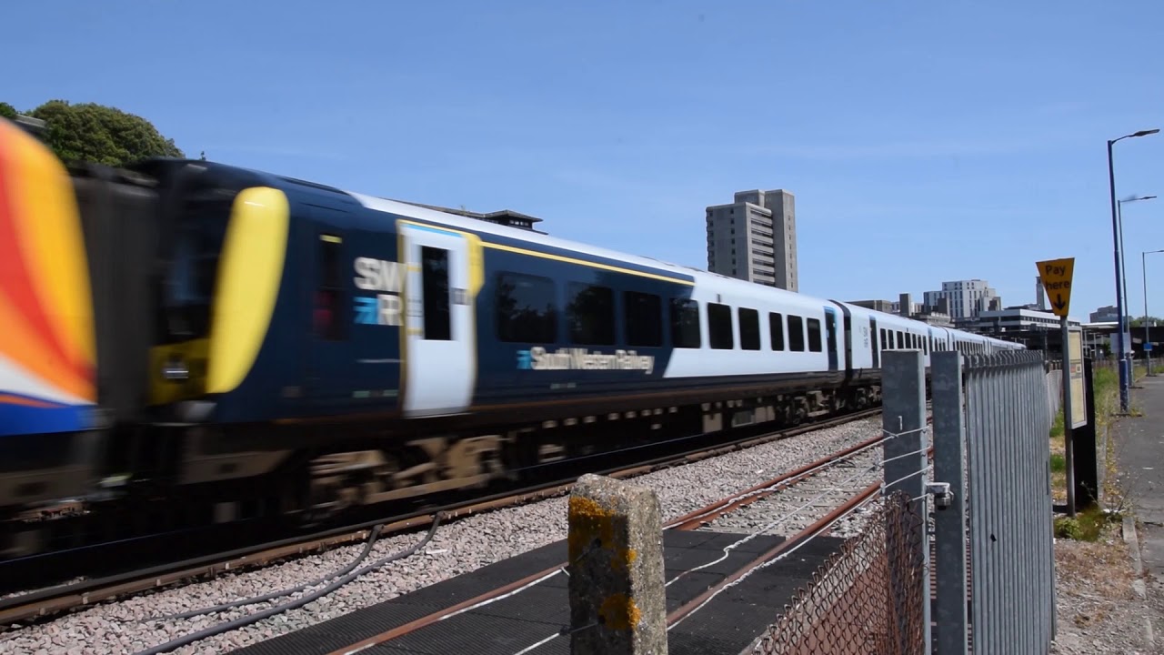 New and Old South West Desiro class 444 departs Southampton - YouTube