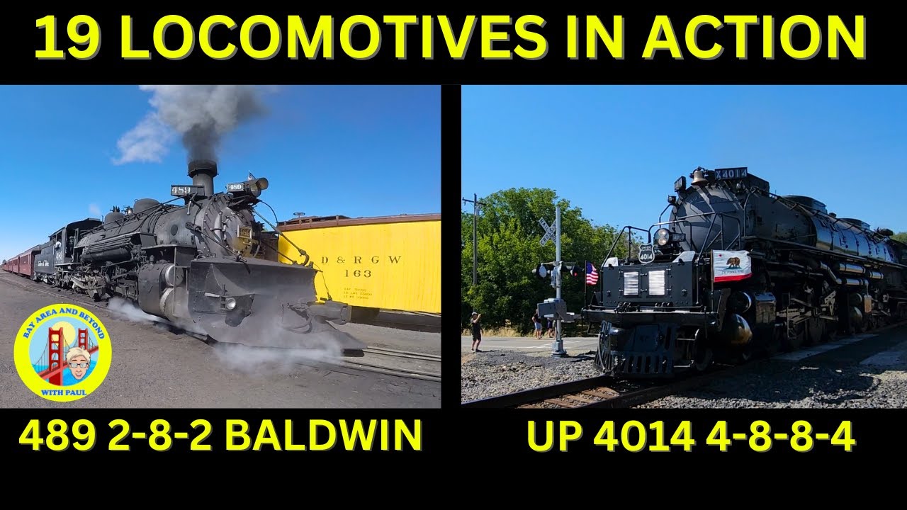 Steam locomotives in action a Foamer Special! - YouTube