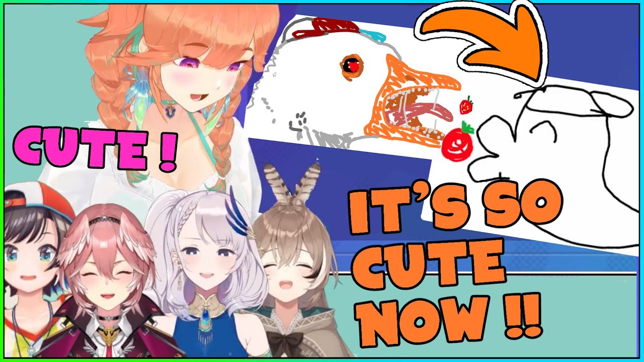 Holobirds decursifying Mumei's art into something cute ! - YouTube