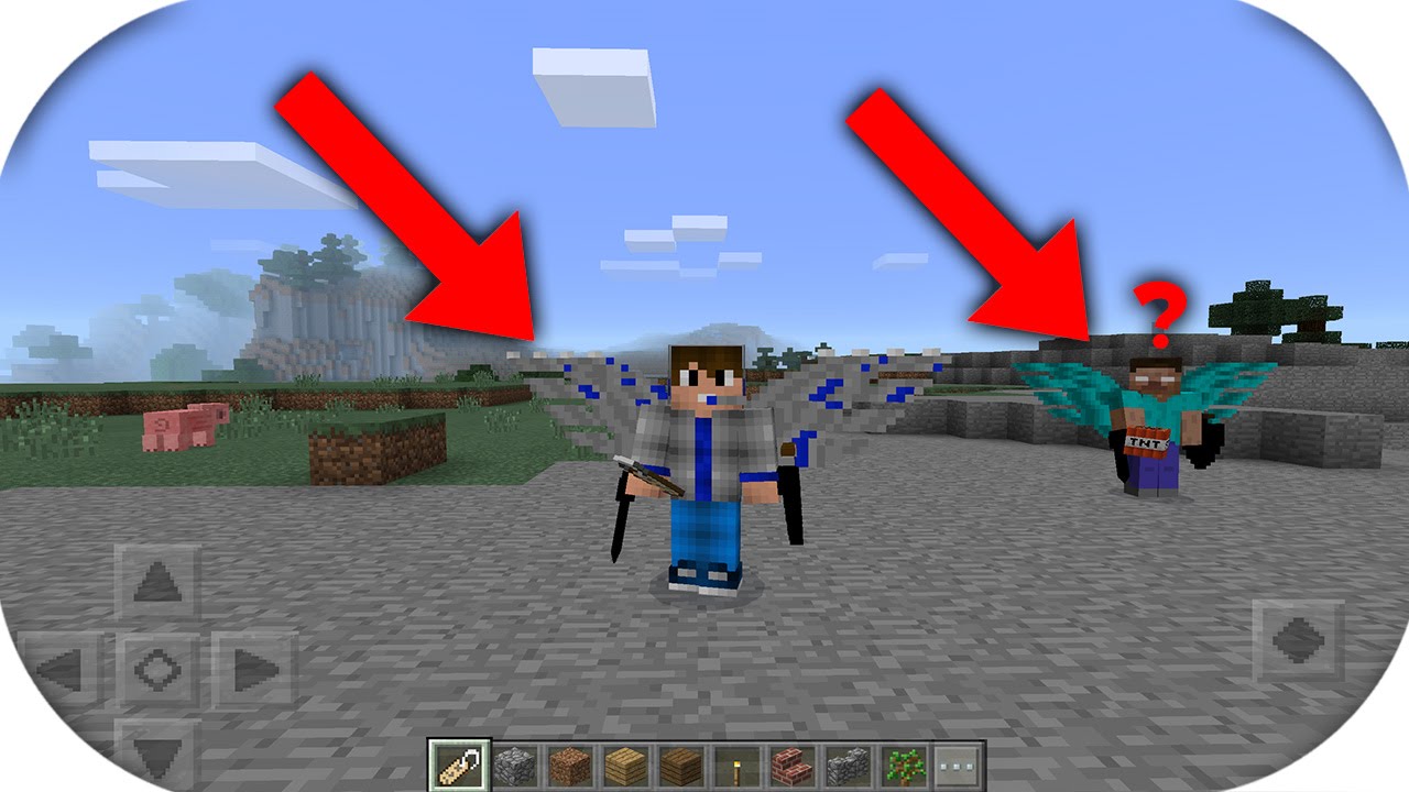 !INCREIBLE ALAS EN MINECRAFT POCKET EDITION! - SIN MODS - YouTube