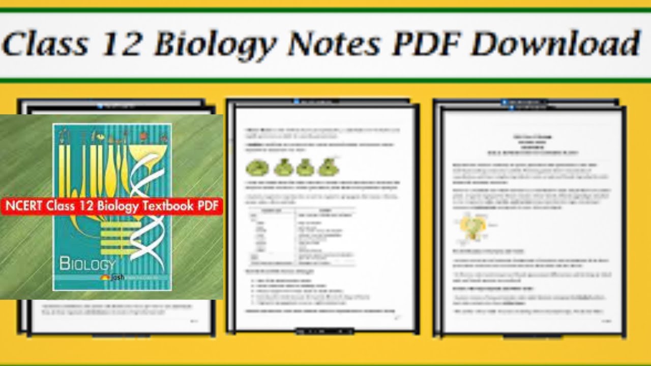 CLASS 12 BIOLOGY(Botany) WHOLE SYALLBUS ONE SHOT/SHORT NOTES | CLASS 12 ...