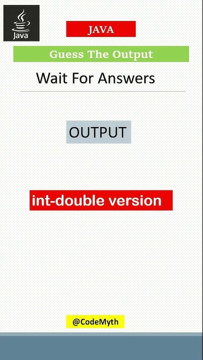 Guess The Output 1 Codemyth Coding Javaframework Codedecode Code Programming Youtube