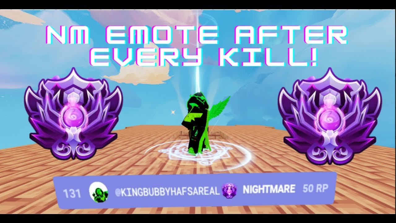 USING NM EMOTE AFTER EVERY KILL!! | Roblox Bedwars - YouTube