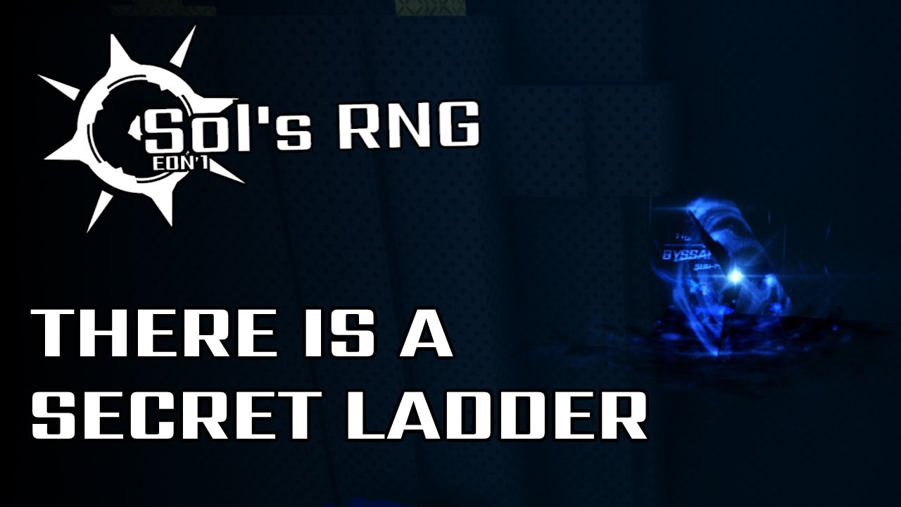 THERE IS A SECRET LADDER IN THE CAVE | Roblox Sol's RNG - YouTube