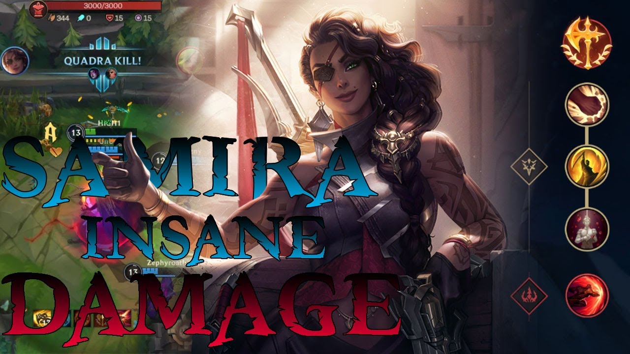 WILD RIFT | BROKEN SAMIRA IS BACK | SAMIRA Gameplay | Gameplay & Build ...