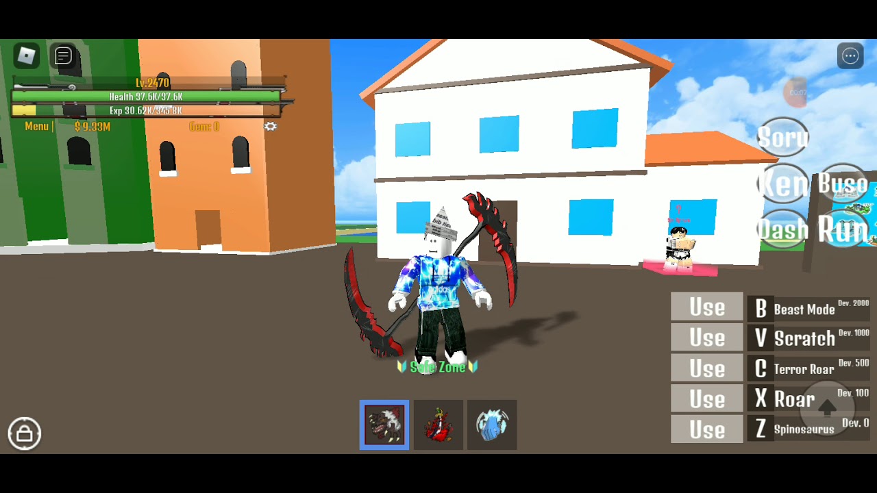 Roblox King Piece: show skill Spino fruit - YouTube