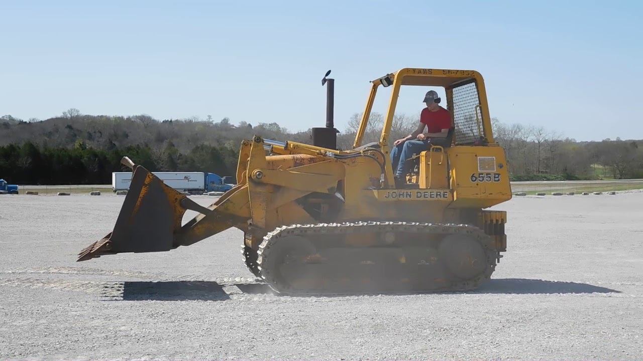 1988 JOHN DEERE 655B CRAWLER LOADER 20458 - YouTube