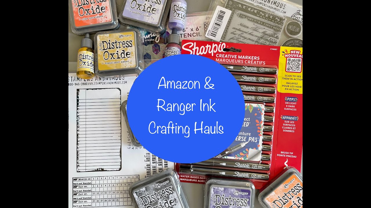 Amazon and Ranger Inks Crafting Hauls - YouTube