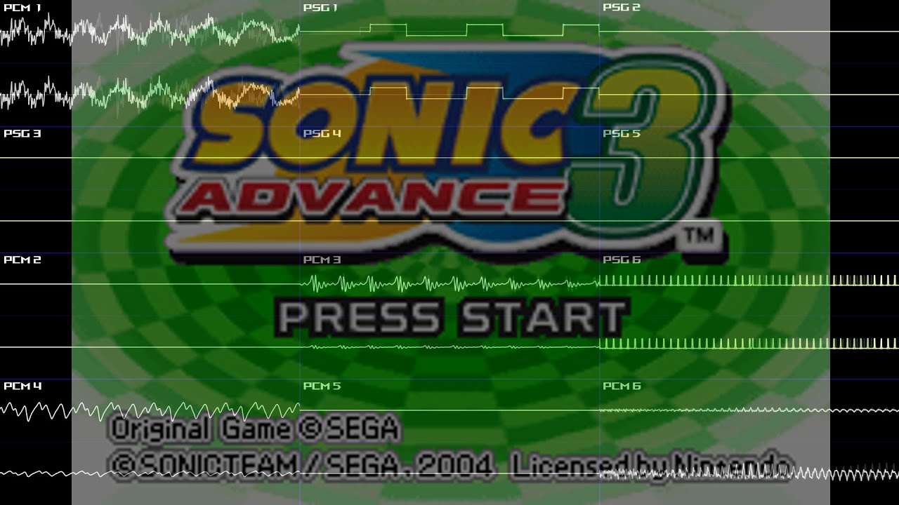 Sonic Advance 3 (Game Boy Advance) Full Oscilloscope View - YouTube