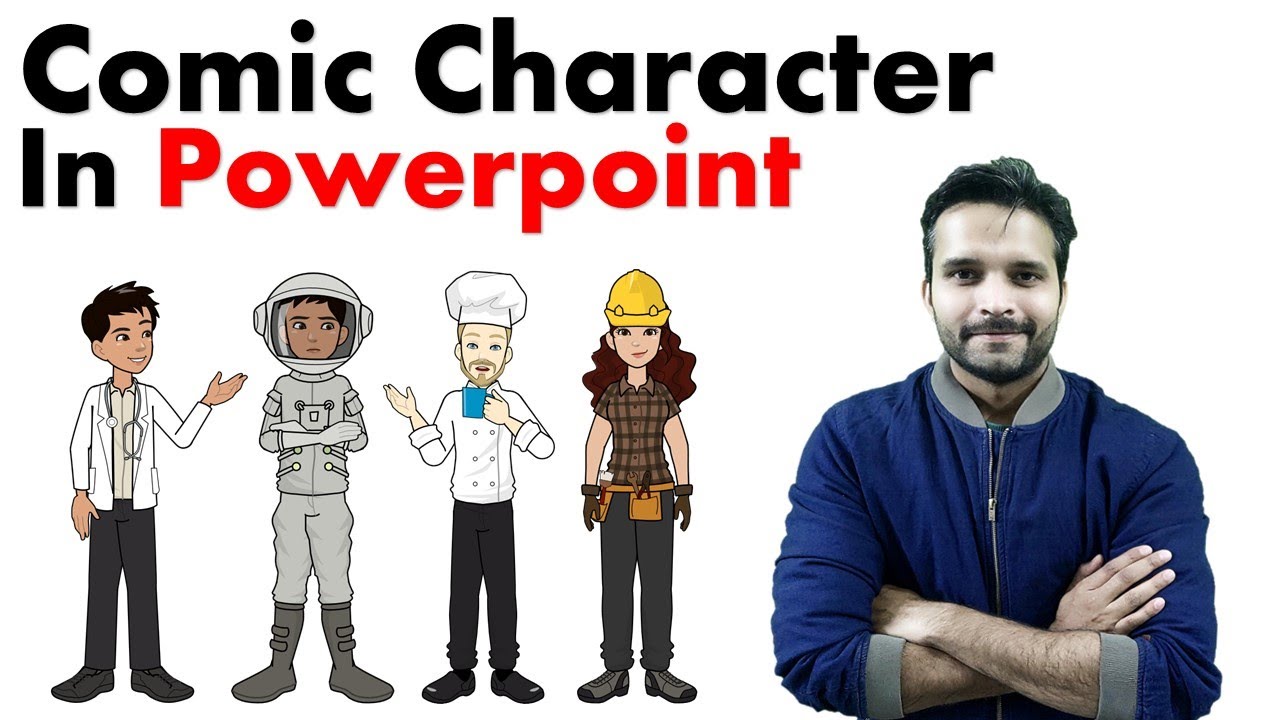 How to Add Comic Characters to PowerPoint - YouTube
