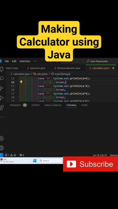 #calculator Using Java #java #programming #solution #javaprogramming # 