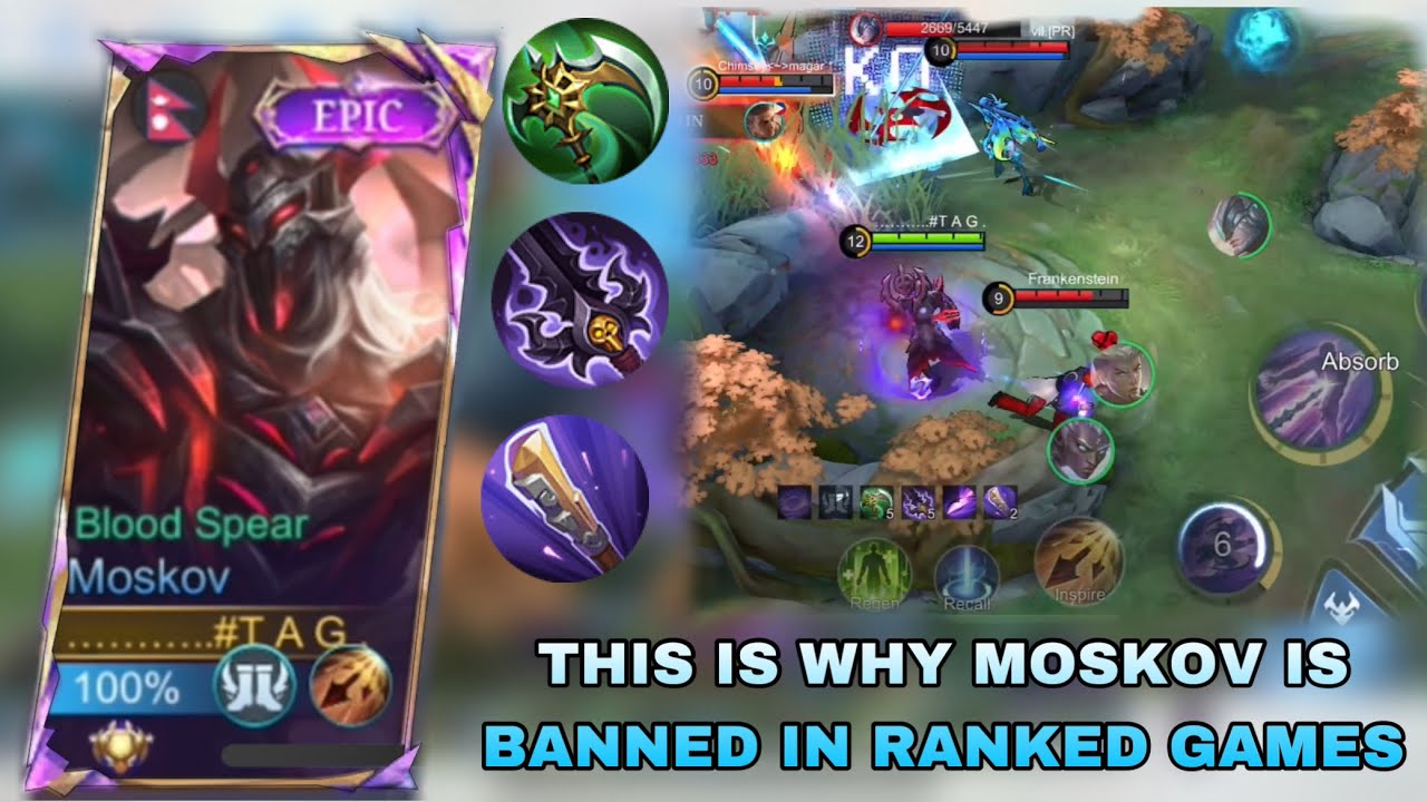THIS IS WHY MOSKOV IS BANNED IN RANKED GAMES | MOSKOV MELTS TANK KARRIE ...