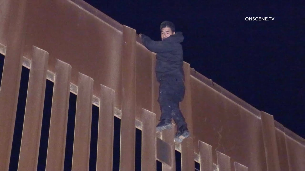 Man Rescued Trying To Hop Border Wall | US/Mexico Border - YouTube