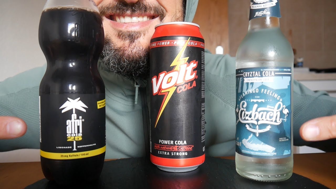 ASMR Drinking Sounds – Cola Taste Test – Afri Cola, Volt Cola, Eizbach ...