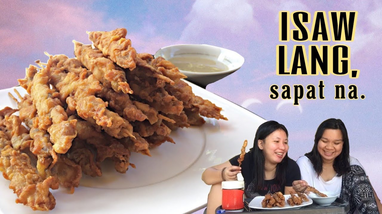 Fried Chicken Intestine | Isaw | Mukbang - YouTube