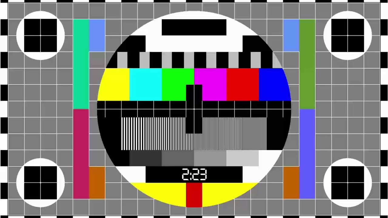 TV Test Card 5 mins Countdown Motion - YouTube