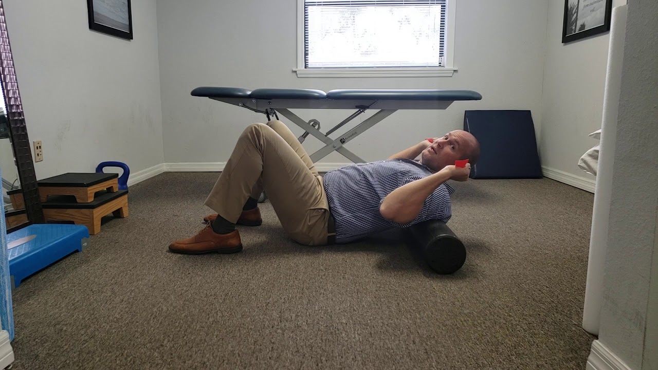 Neck Retraction With Extension With Strap and Foam Roll | Pursuit ...