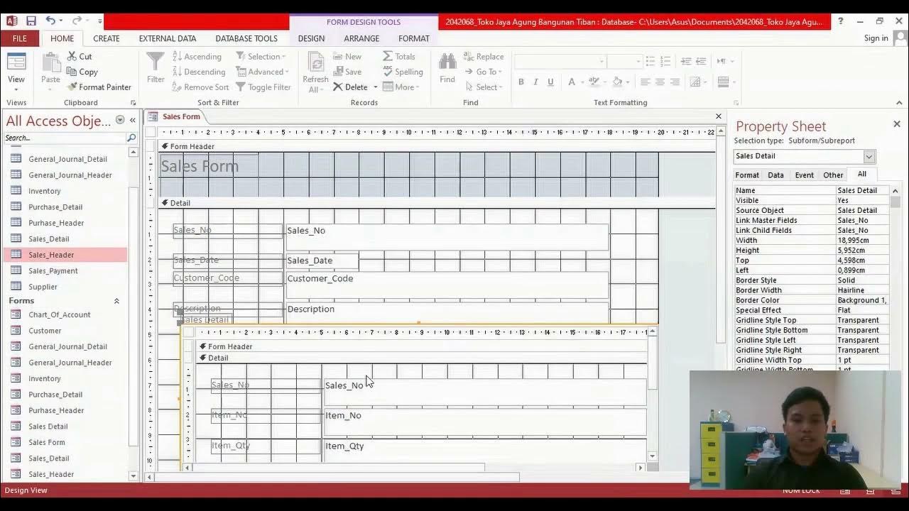 Video Tutorial Membuat Database - Transaction Form Pada Ms. Access - YouTube