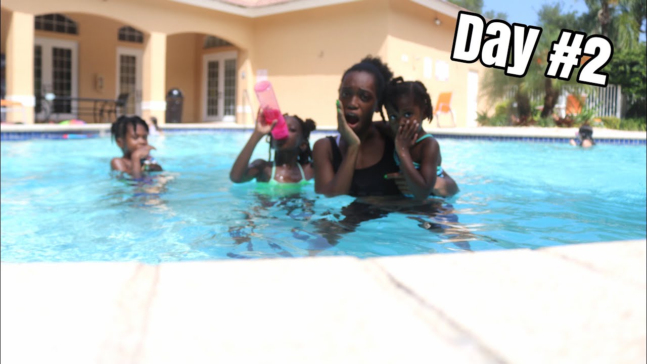 Last To Leave The Pool Wins $$$ - YouTube