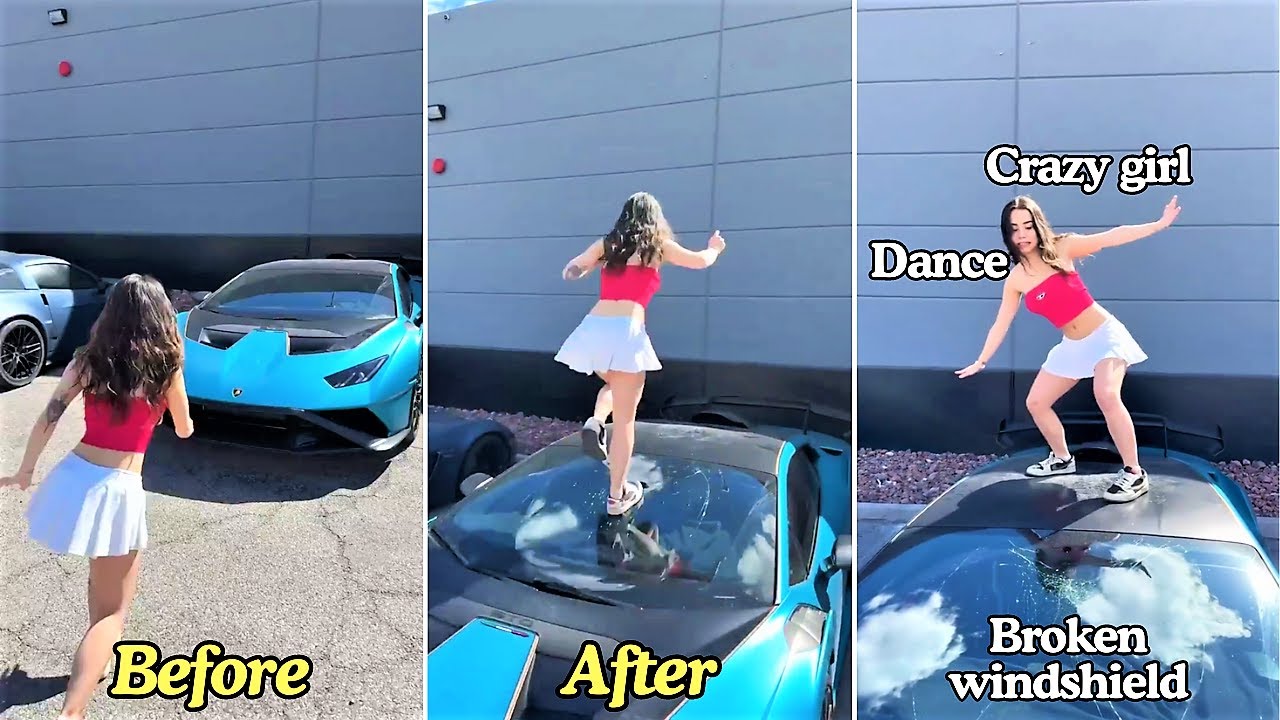 Lamborghini Owner's Worst Nightmare: Girl Dancing on Car Breaks ...