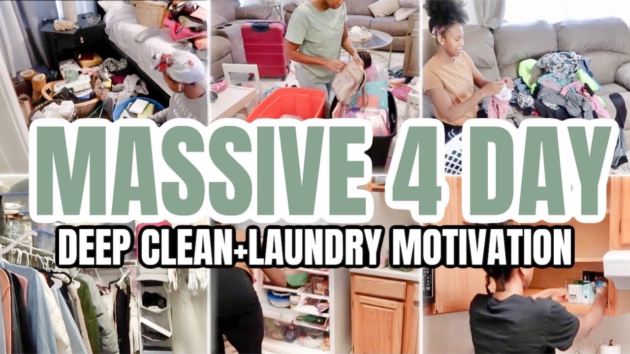 2021 EXTREME ALL WEEK MASSIVE CLEAN WITH ME| 4 DAY DEEP CLEANING ...
