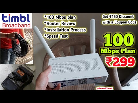 TIMBL Fiber Broadband Full Review with New Connection Process ...