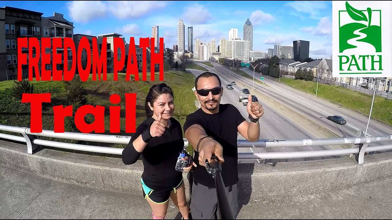 Downtown Atlanta Georgia Freedom Path Trail - YouTube