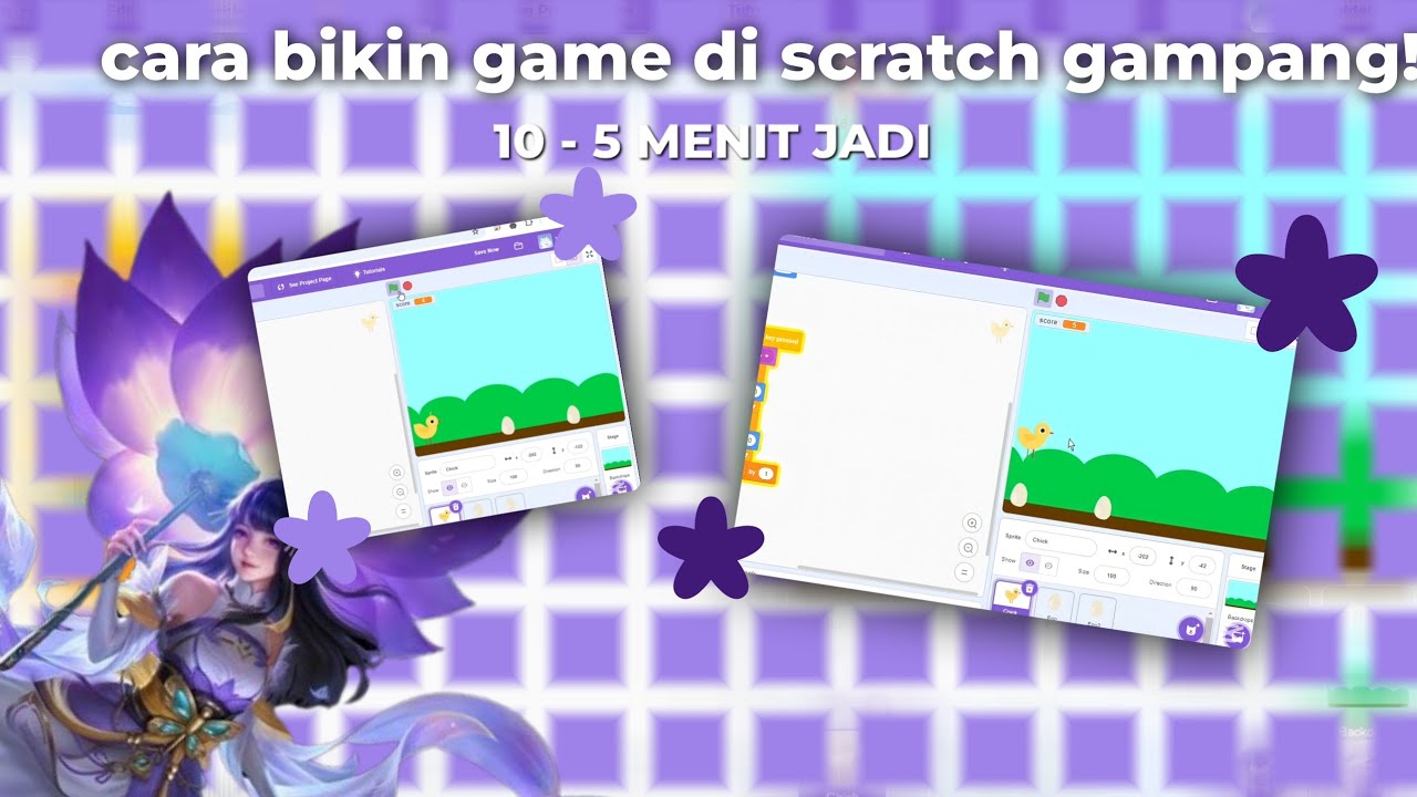 CARA BUAT GAME SCRATCH GAMPANG!! 10 - 5 menit jadi!!! - YouTube