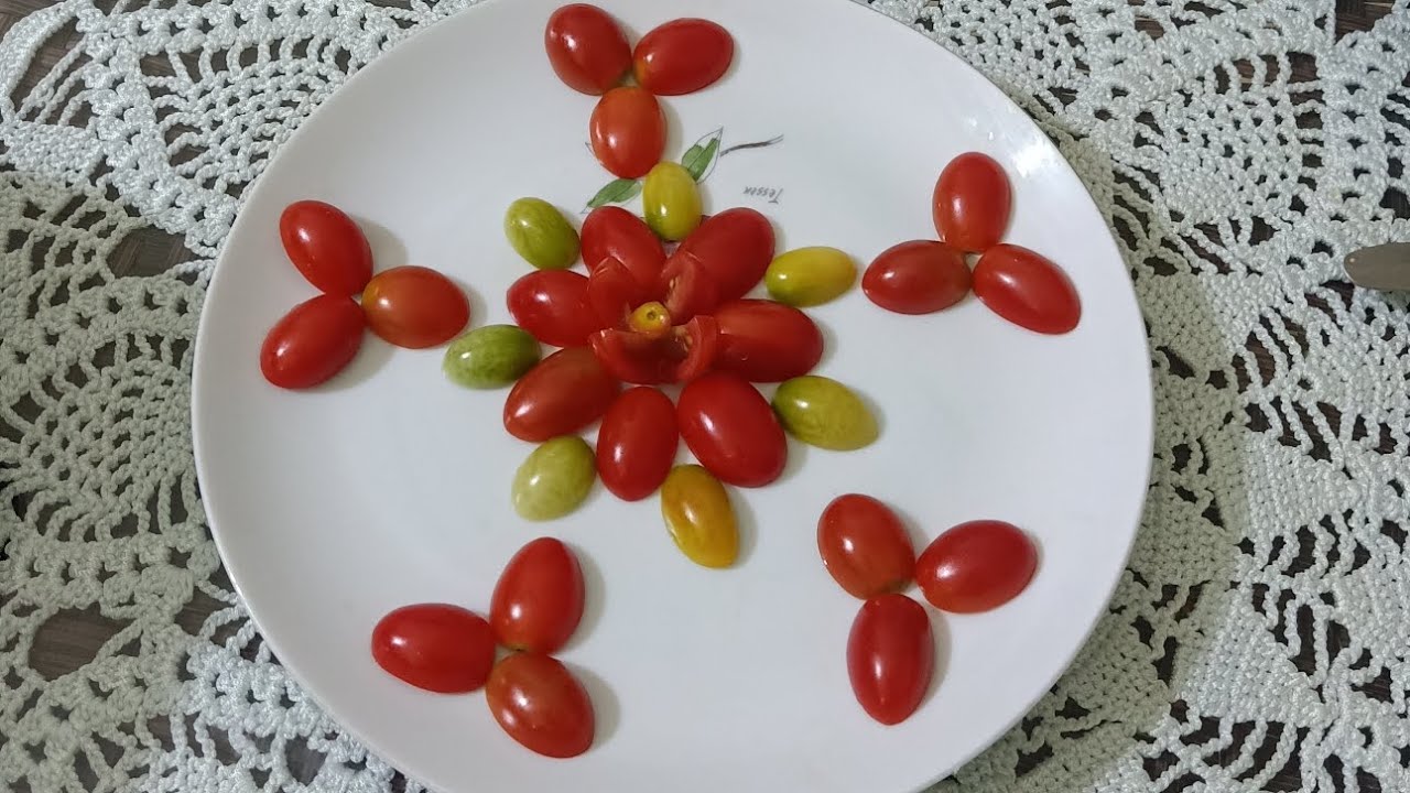 Beautiful decoration with tomatoes - YouTube