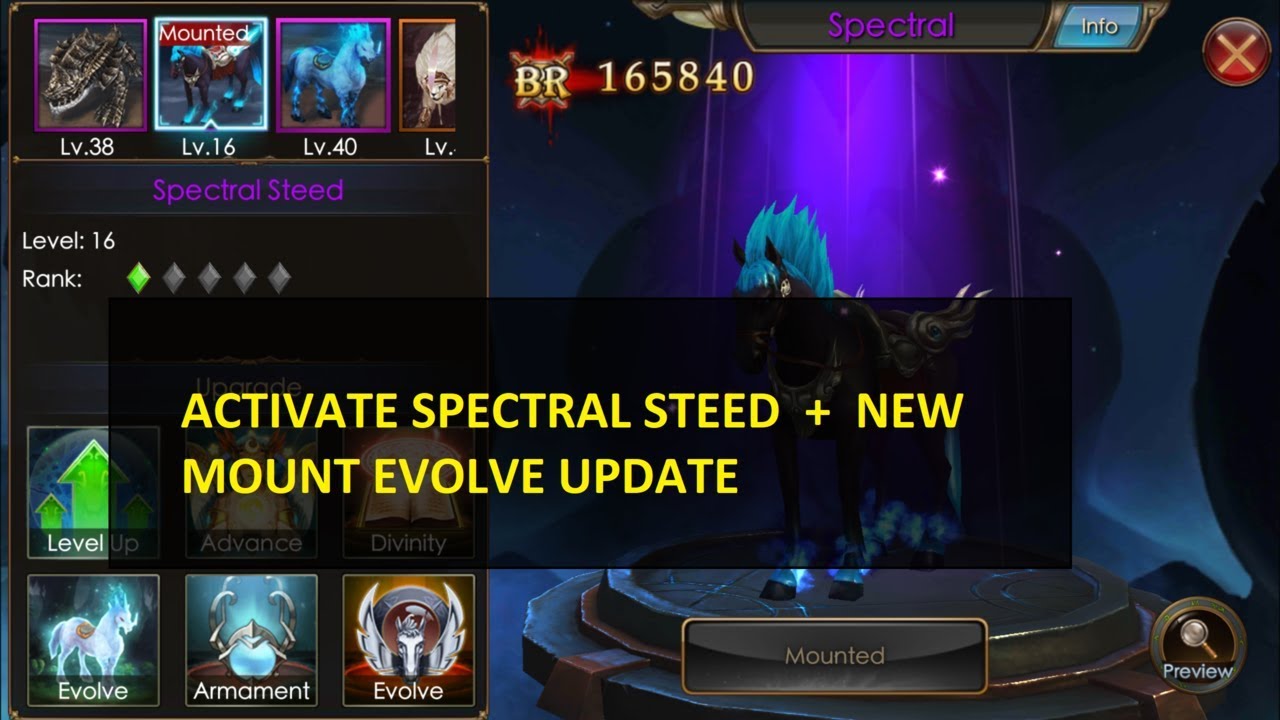Legacy Of Discord - Activate Spectral Steed + Mount Evolve Update (5th ...