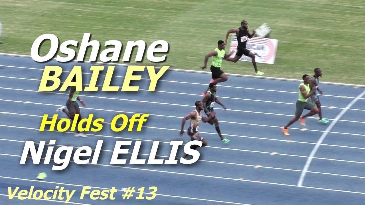 Oshane BAILEY | Nigel ELLIS | Jevaughn WHYTE | MEN 100m HEAT 5 | Velocity Fest 13 - YouTube