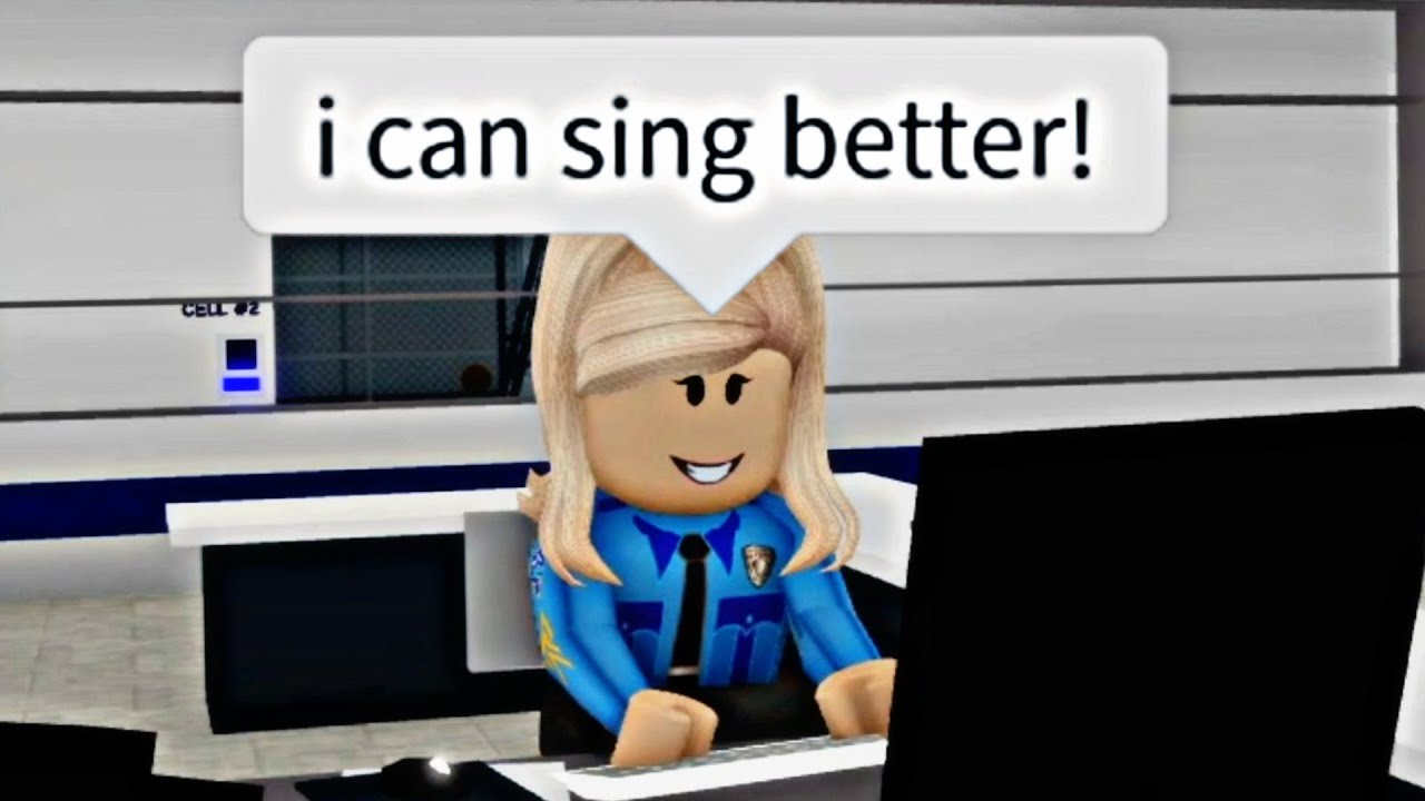When you sing to a cop (meme) ROBLOX - YouTube
