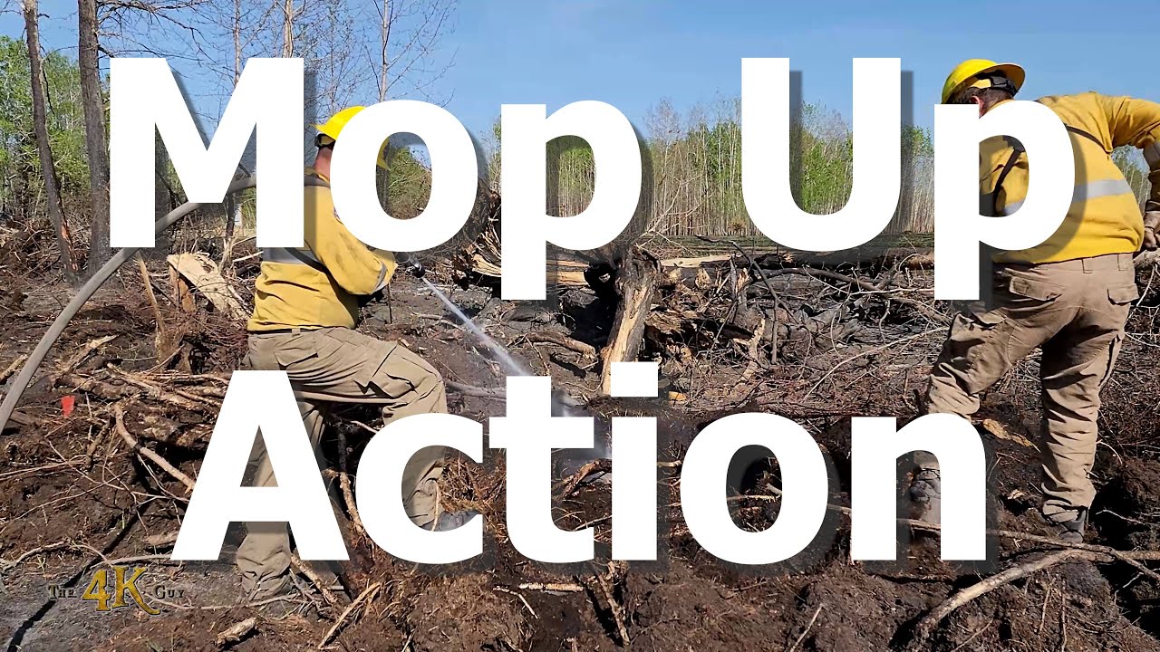 Alberta: Mop up action after wildfire sweeps patch of woods 5-14-2023 ...