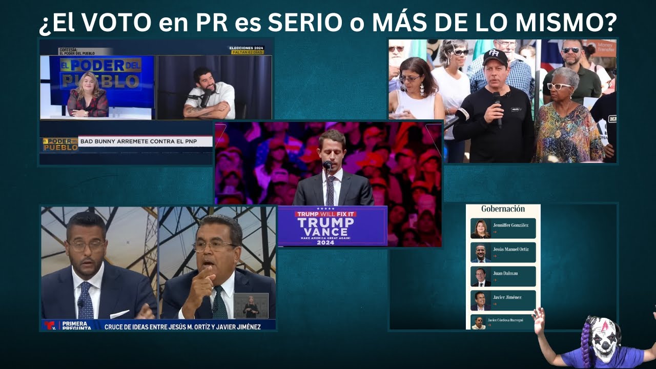 ¿El VOTO en PR es SERIO o MÁS DE LO MISMO? #tonyhinchcliffe # ...