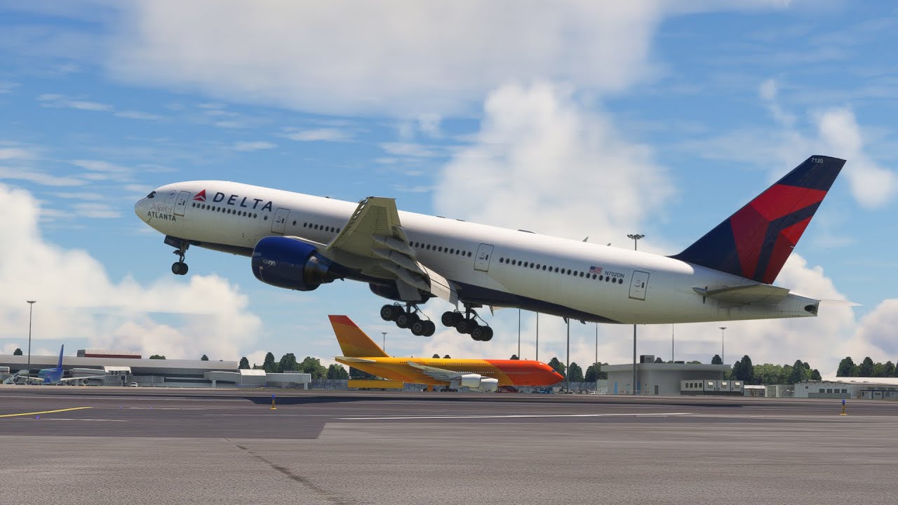 EMERGENCY LANDING!! DELTA Airlines Boeing 777 Landing At Heatrow ...