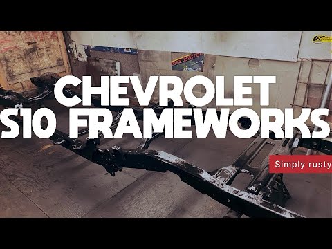 Chevrolet S10 FRAME PREPARATION for paint - YouTube