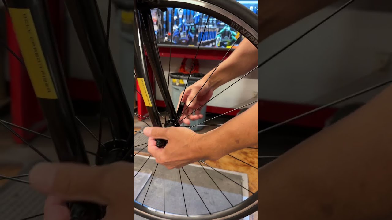 Front Wheel Removal With A Quick Release Demo mtbtips bikemaintenance bikehacks trek mtb