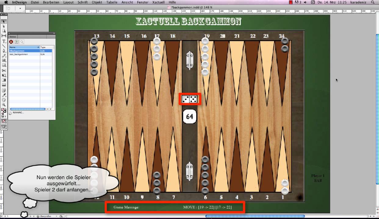 Xactuell by CODEWARE - Backgammon - YouTube