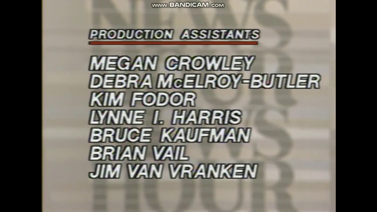 Funding Credits: PBS News Hour (1983) - YouTube